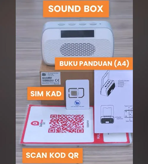 Tutorial 1: Unboxing DuitNow QR Soundbox (2023) - Soundbox QR Code DuitNow